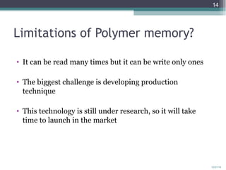 Polymer memory | PPT