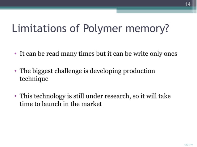 Polymer memory | PPT