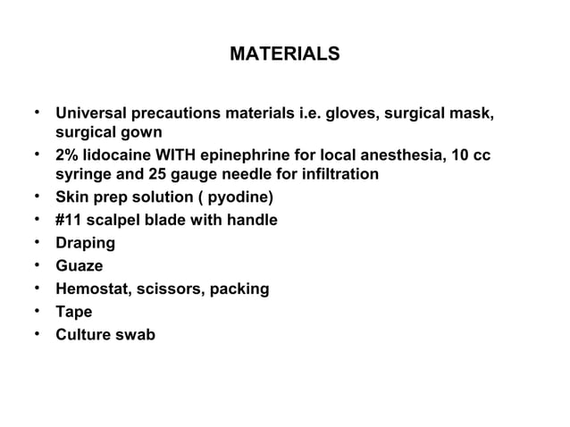 Abcess+incision+and+drainage | PPT | Ear, Nose and Throat Conditions ...