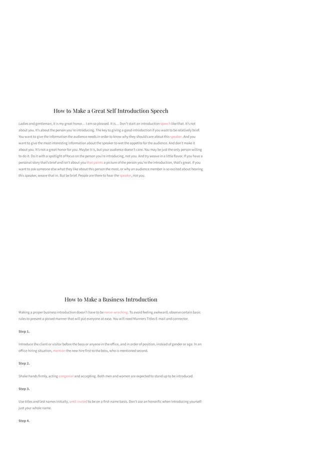 Self Introduction : How To Give Self Introduction at interviews in ...