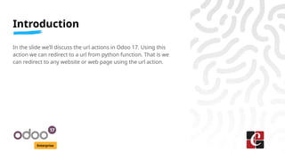 URL Actions In Odoo 17 - Odoo 17 Slides | PPT