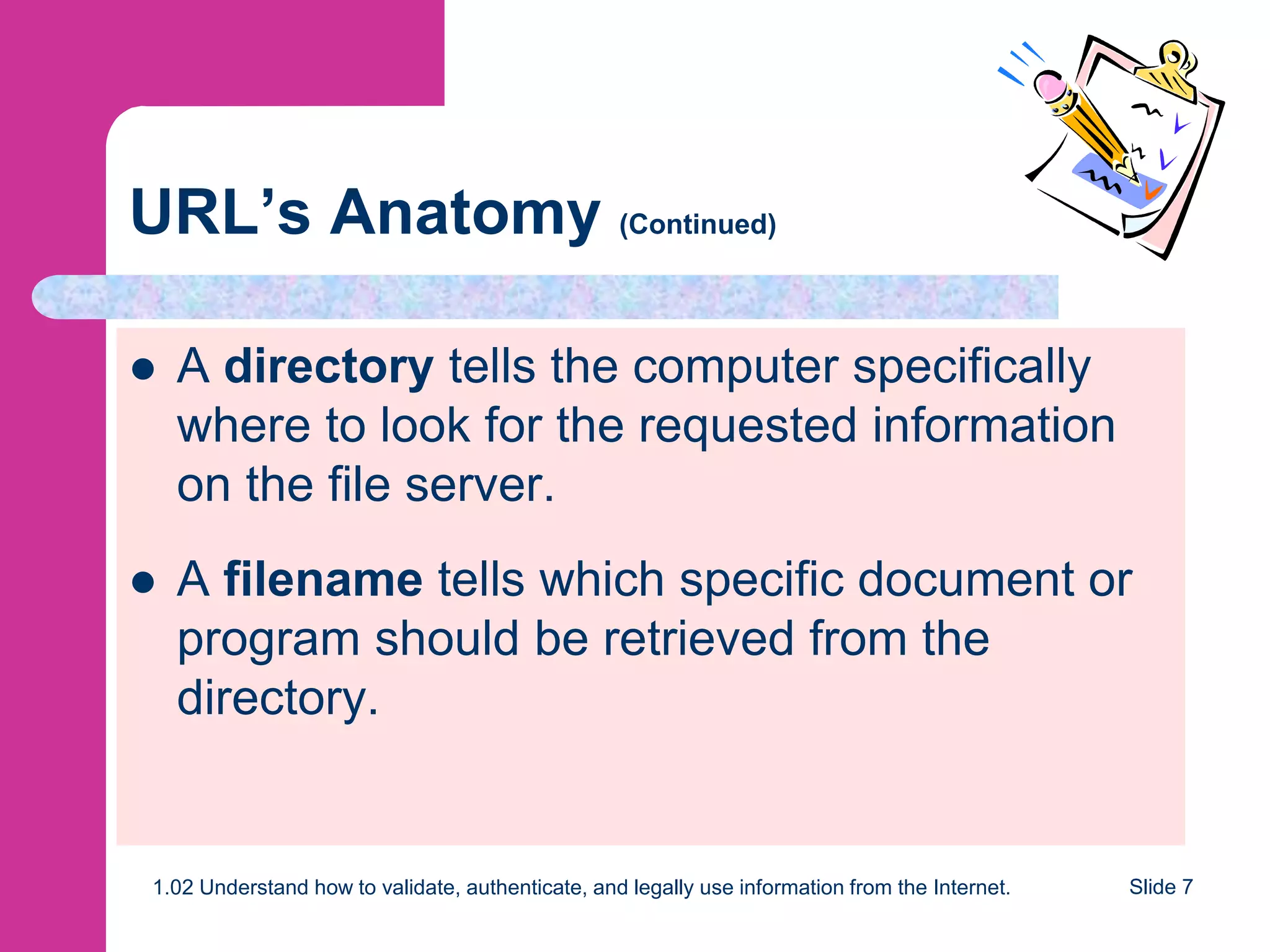 URL Anatomy.ppt | Internet | Computing