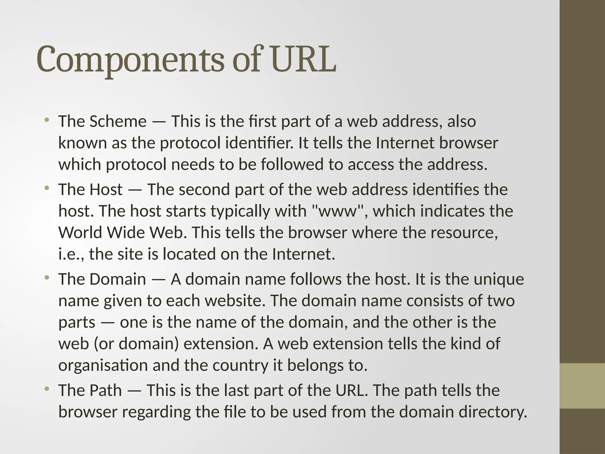 URL and It’s components presentation .pptx