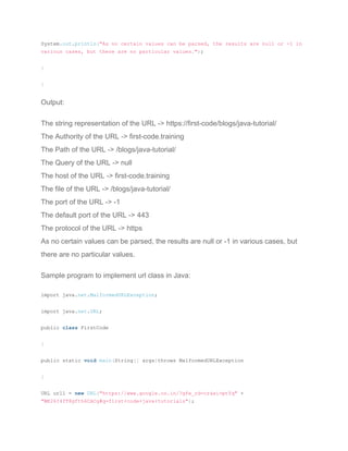 URL Class in Java.pdf