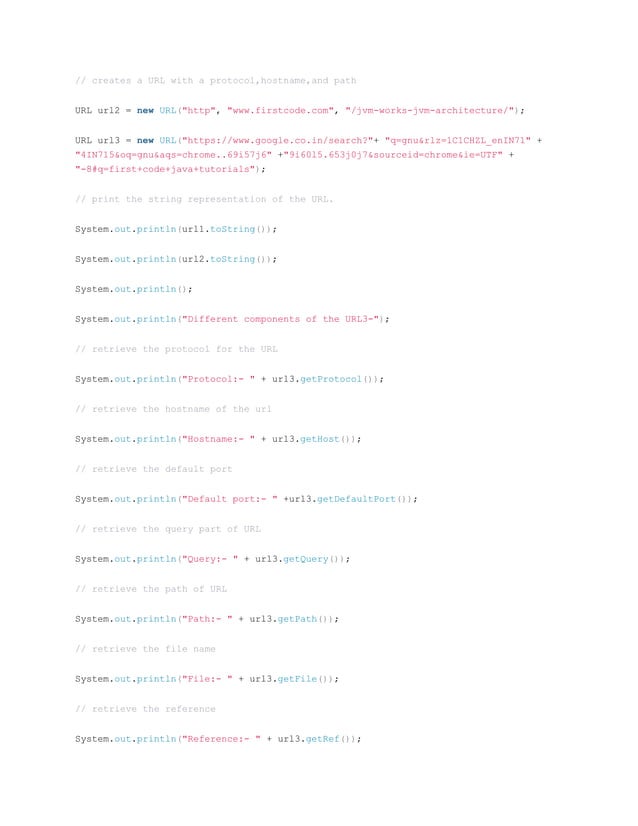 URL Class in Java.pdf