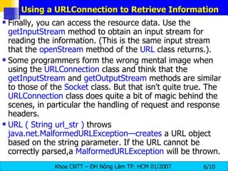 Url Connection | PPT | Internet | Computing