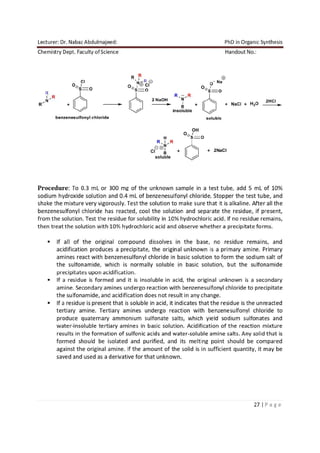 Practical applied spectroscopy I- Solubility test | PDF