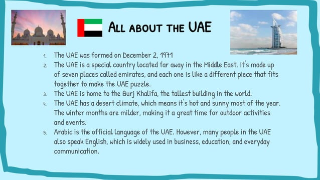 A PPT ALL ABOUT UAE, FACTS AND IT'S LEGACY | PPTX | Islam | Religion ...