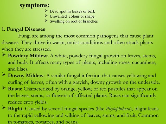 Plant Disease Symptoms Pathogens and it's Control .pptx