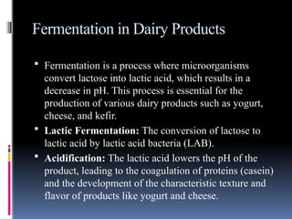 Dairy Microbiology with Fermentation in Cheese Making | PPT