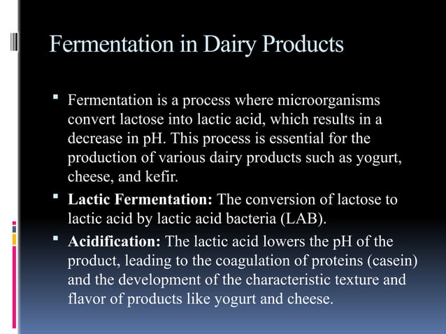 Dairy Microbiology with Fermentation in Cheese Making | PPT