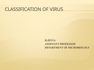 Classification of virus ICTV,LHT,Baltimore | PPTX