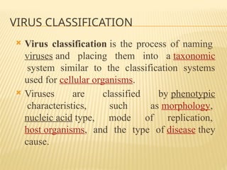 Classification of virus ICTV,LHT,Baltimore | PPTX