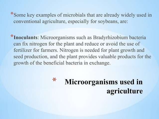 Microorganisms: Importance, Applications and Benefits for Agriculture | PPT