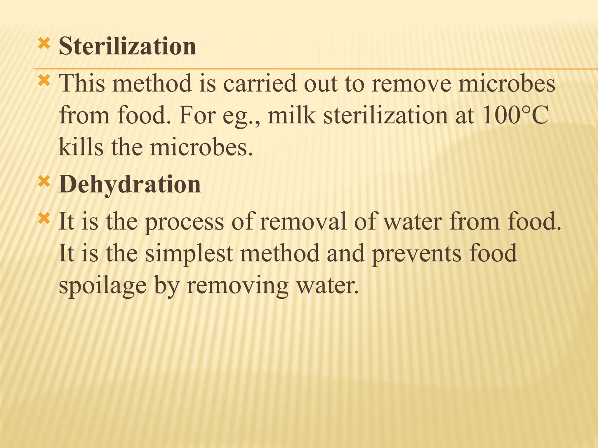 Food Preservation Methods in Food Microbiology | PPTX