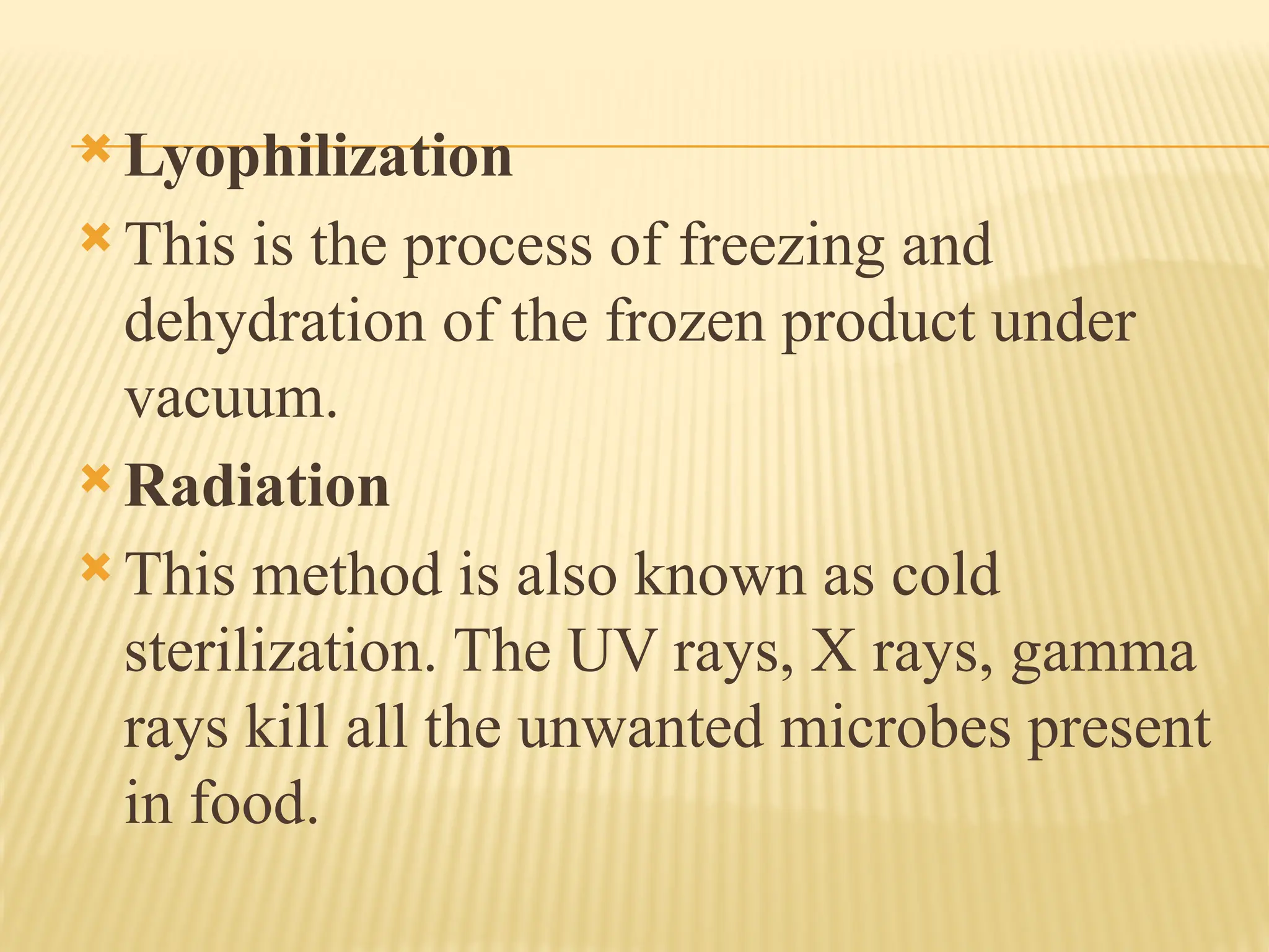 Food Preservation Methods in Food Microbiology | PPTX