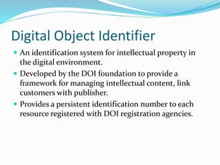 Url,purl and doi | PPT | Free Download