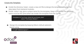 URLS and routing in odoo 18 - Odoo Slides | PPTX