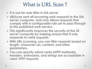 Url scan | PPT | Free Download