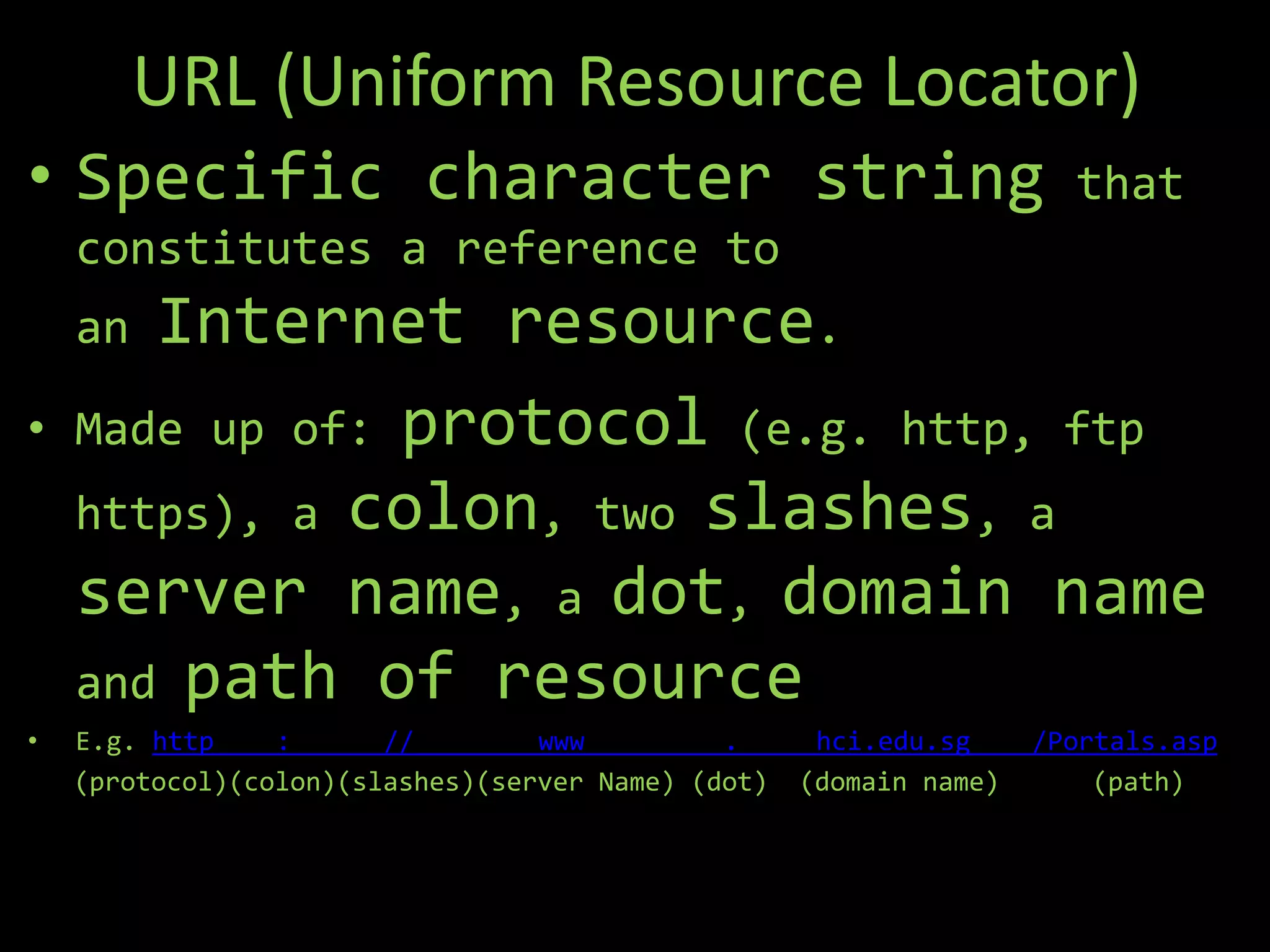 Url (uniform resource locator) | PPT