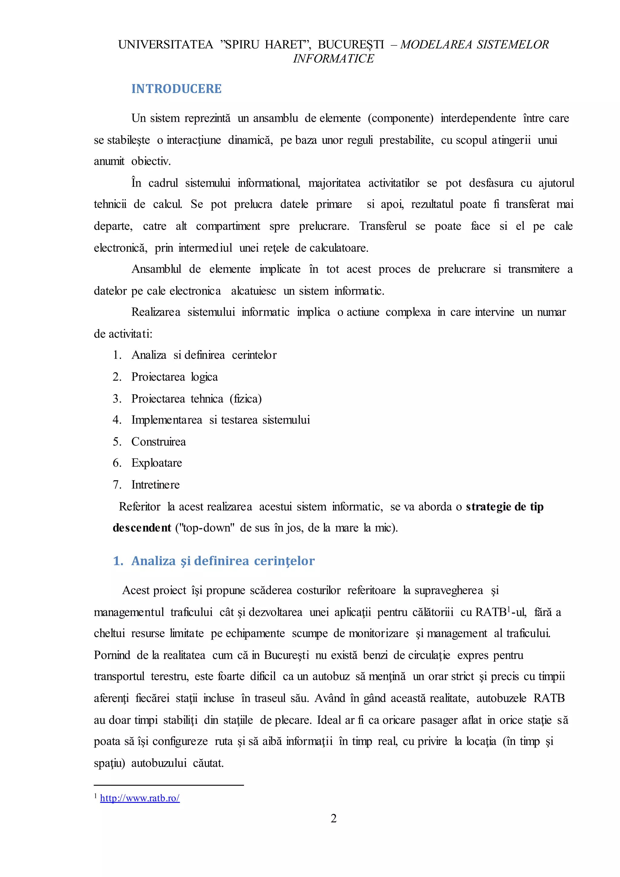 Transport Urban | DOCX