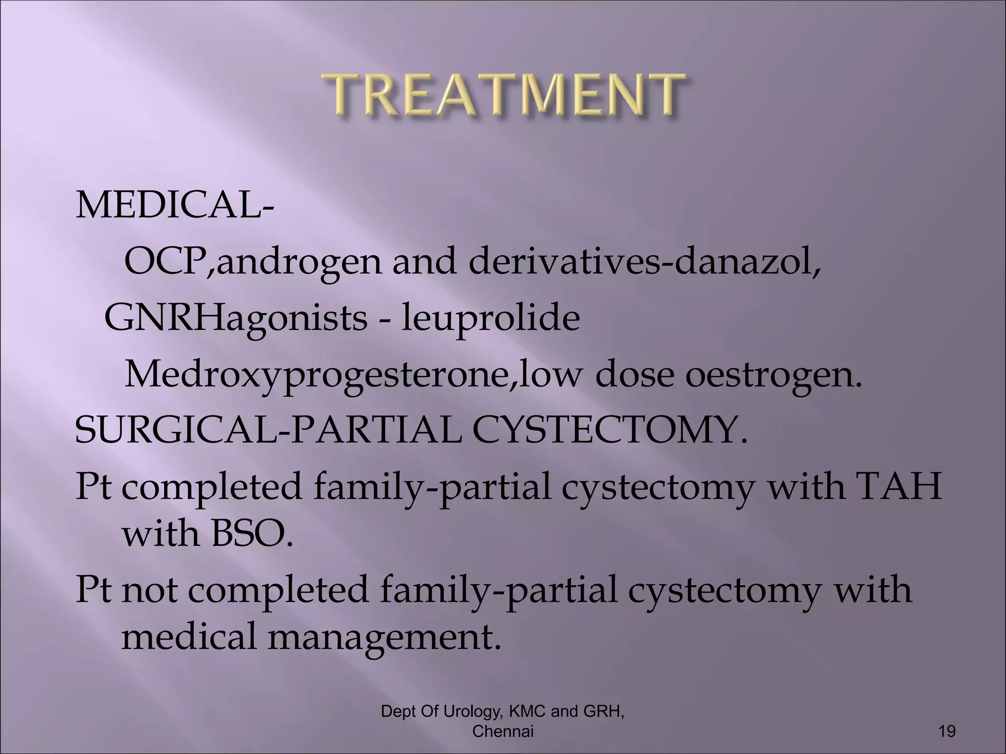 Uro gynaecology- bladder endometriosis | PDF