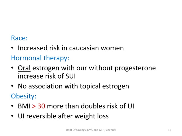 Uro gynacology- ui- evaluation & management | PPT
