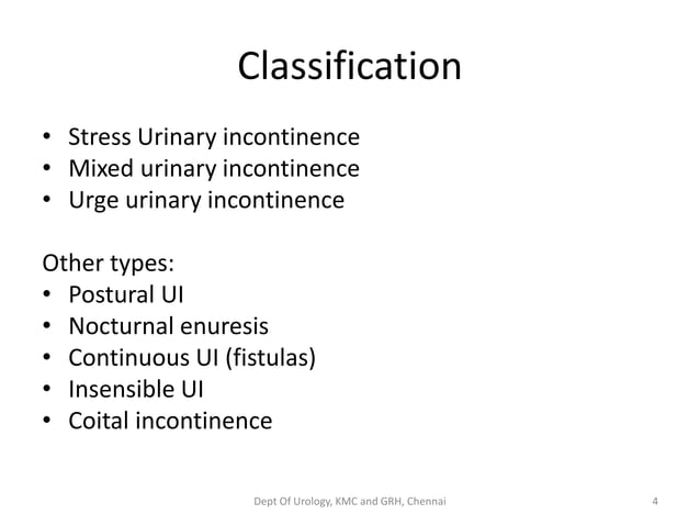 Uro gynacology- ui- evaluation & management | PPT