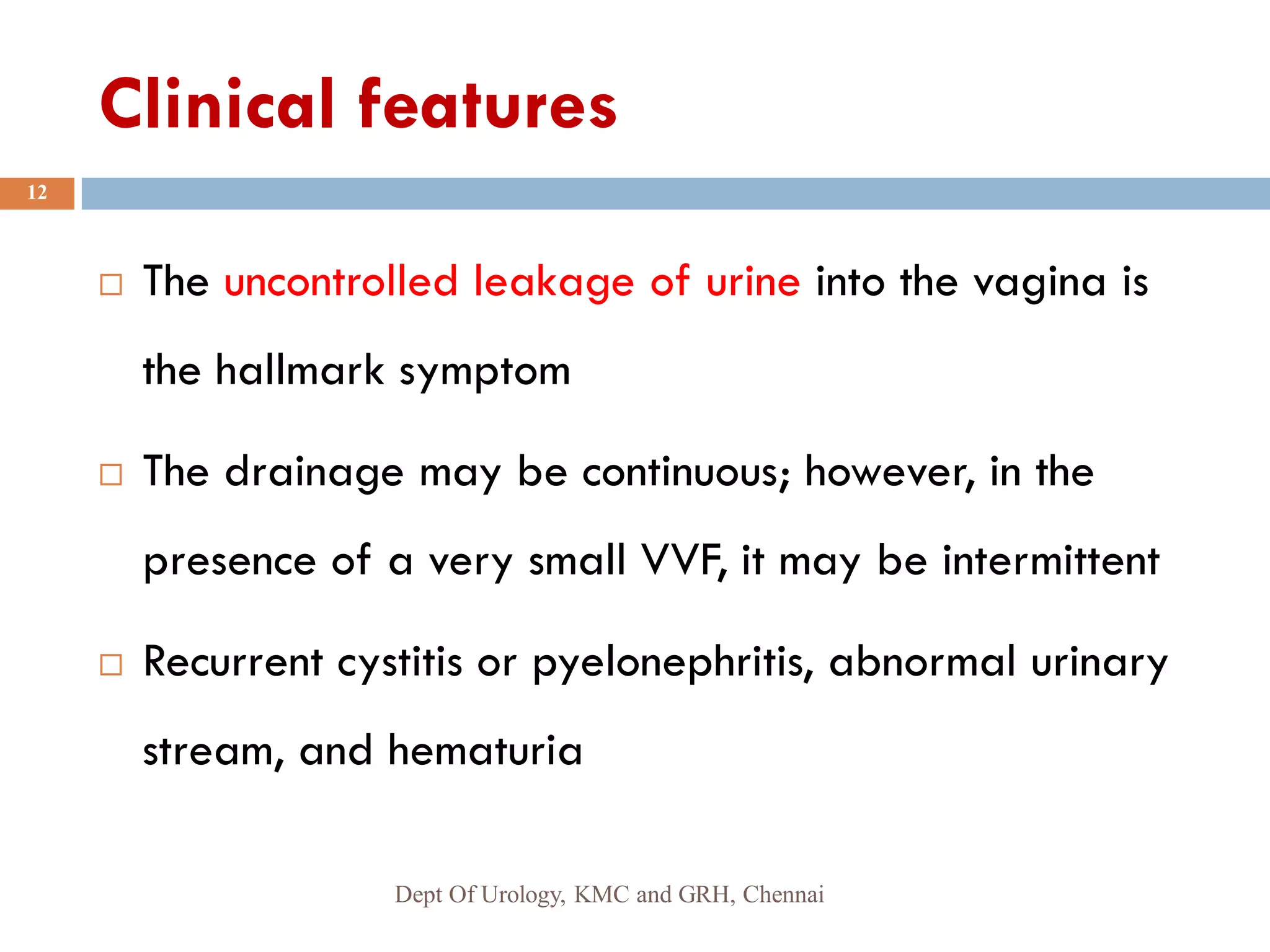 Uro gynacology- vvf | PDF