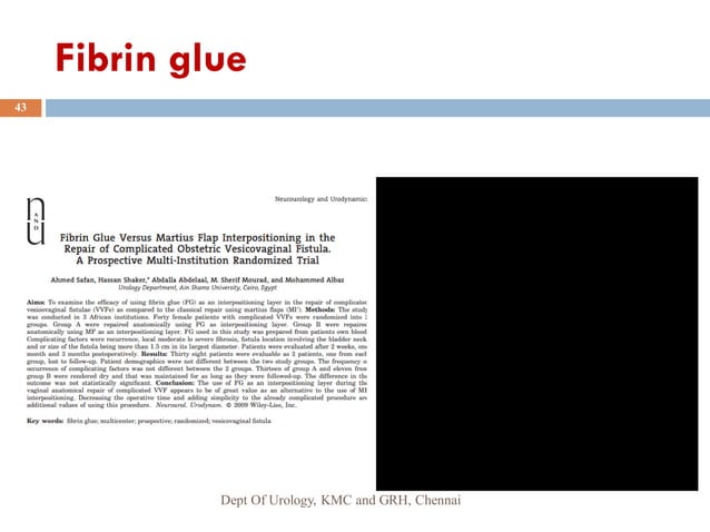 Uro gynacology- vvf | PDF | Sexual Conditions | Sexual Health