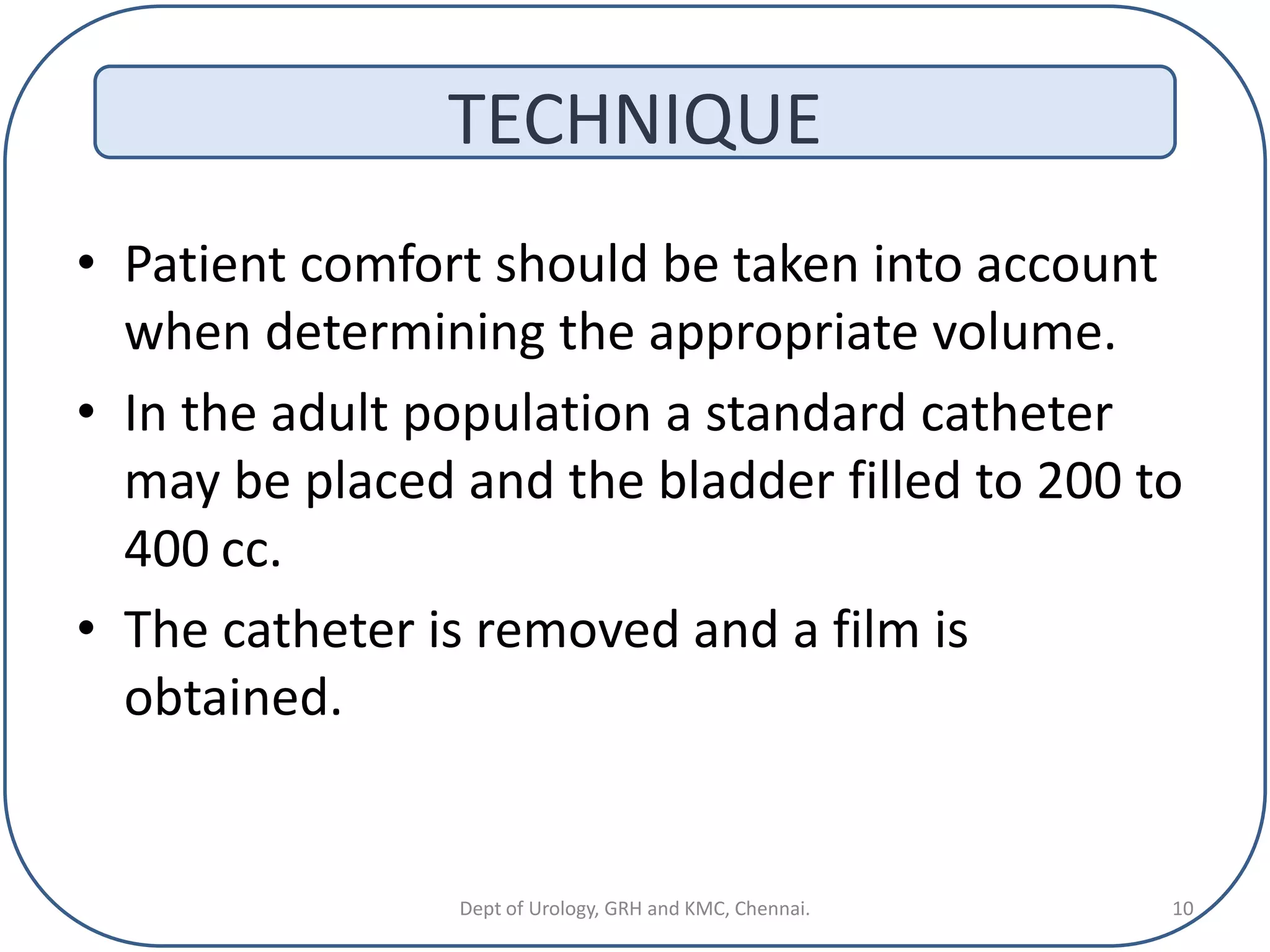 VOIDING CYSTO URETHROGRAM | PDF