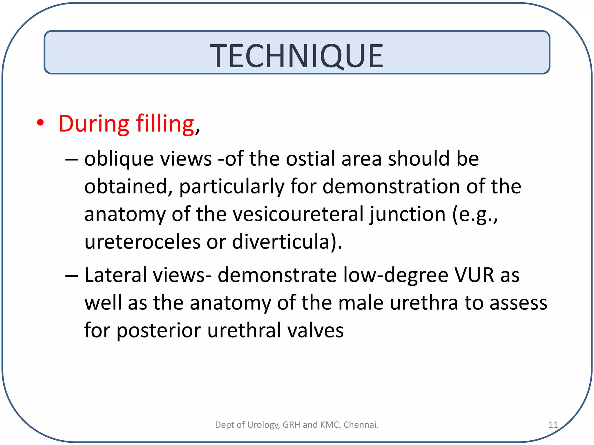 VOIDING CYSTO URETHROGRAM | PDF