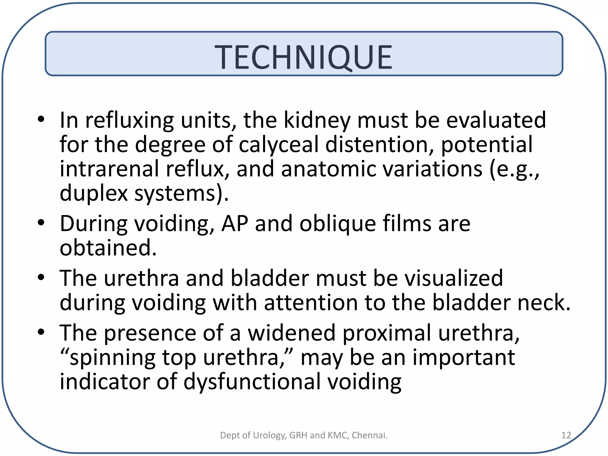 VOIDING CYSTO URETHROGRAM | PDF