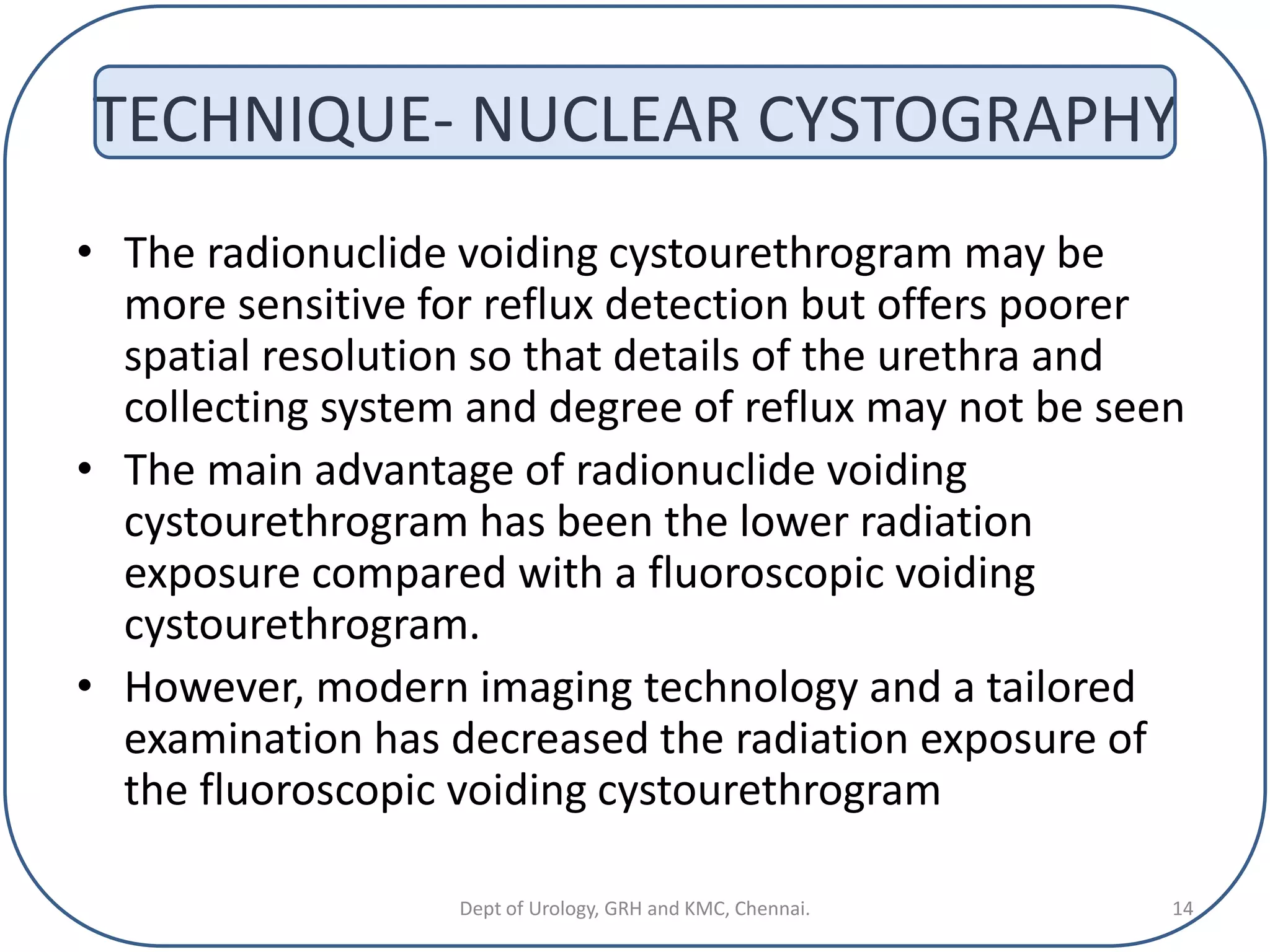 VOIDING CYSTO URETHROGRAM | PDF