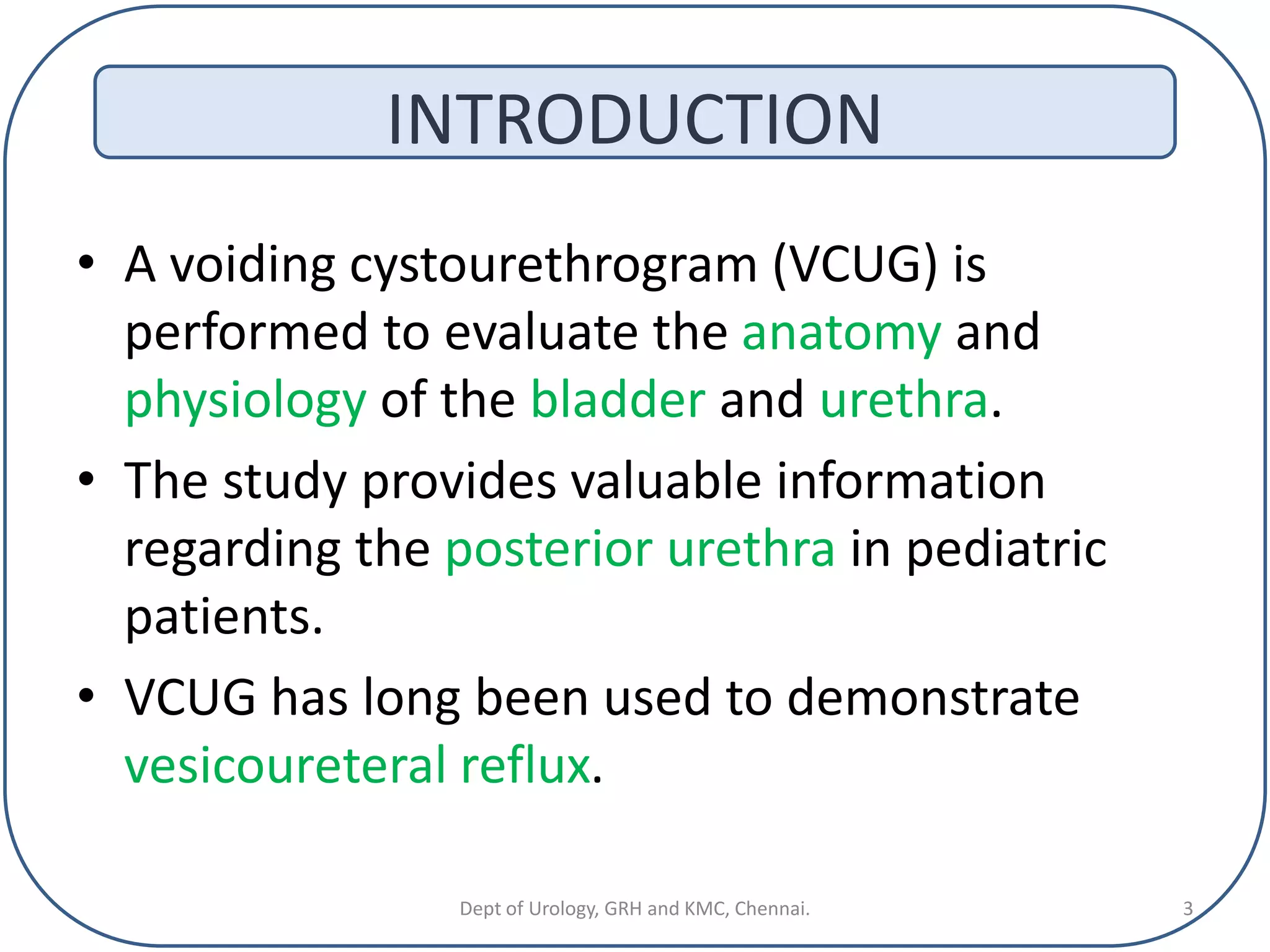 VOIDING CYSTO URETHROGRAM | PDF