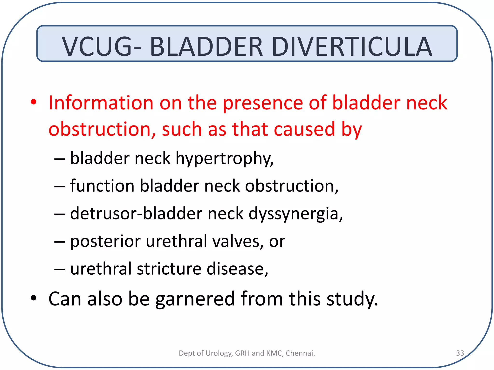 VOIDING CYSTO URETHROGRAM | PDF