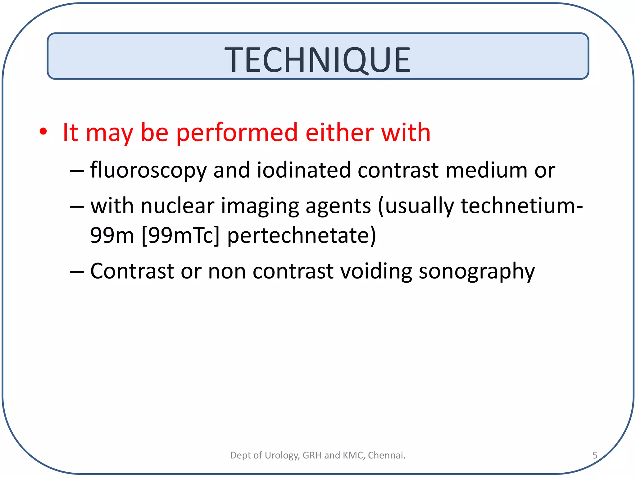 VOIDING CYSTO URETHROGRAM | PDF