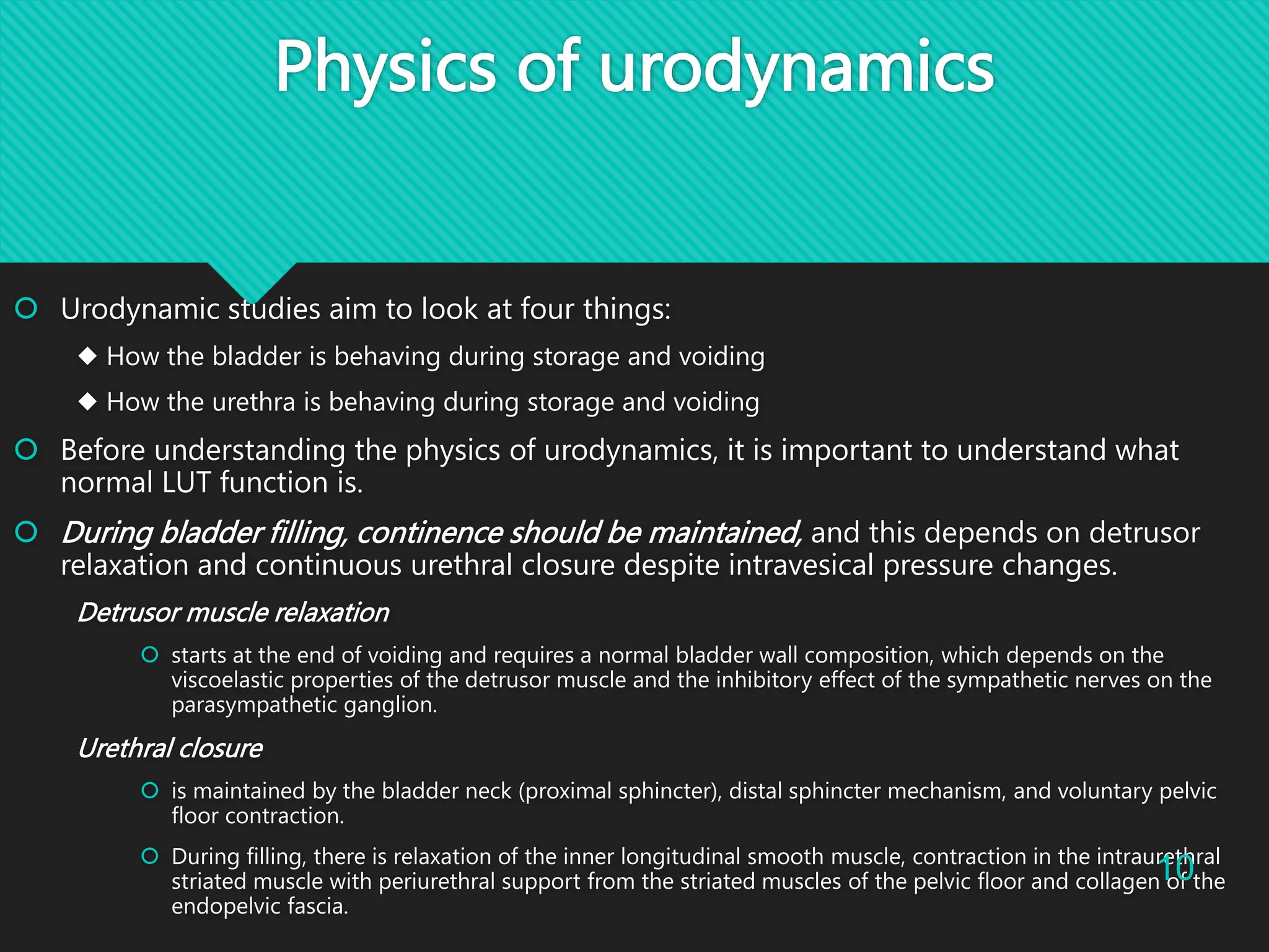 basics of Urodynamic tests for lower urinary tract obstruction and ...