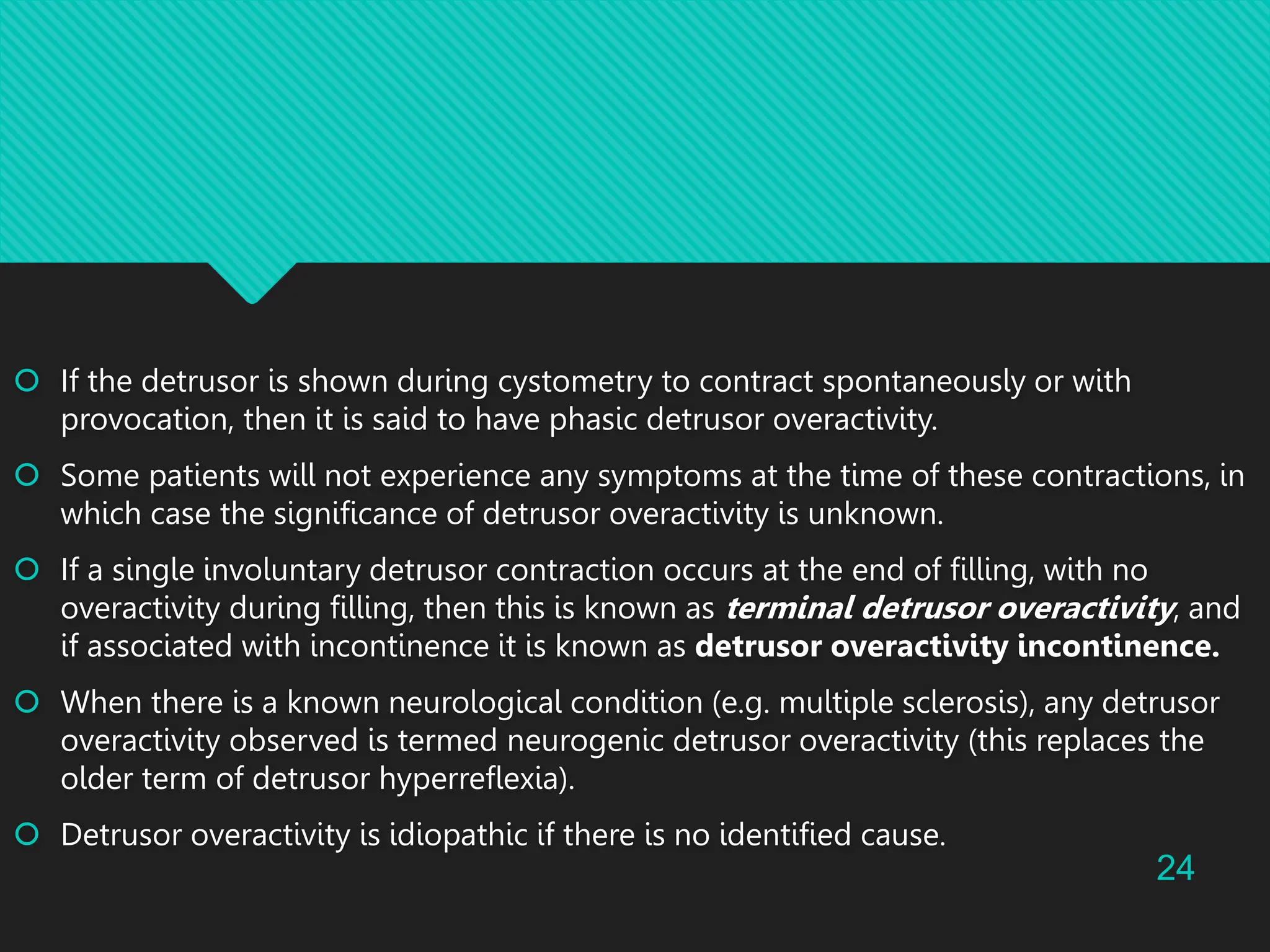 basics of Urodynamic tests for lower urinary tract obstruction and ...