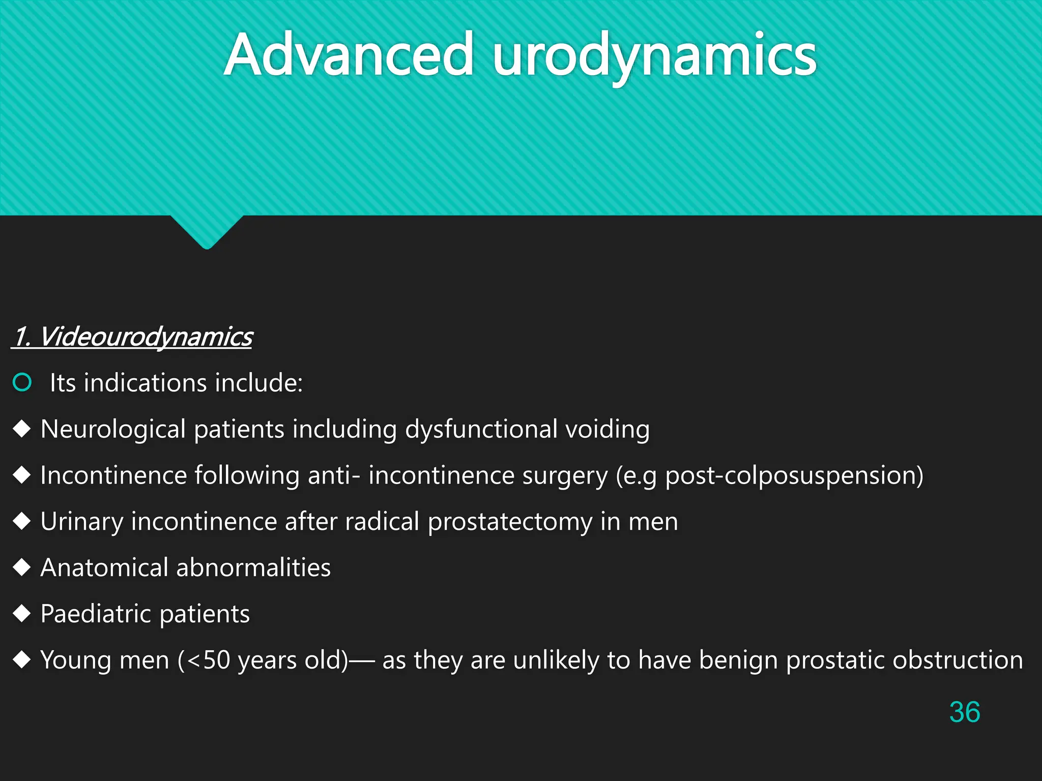 basics of Urodynamic tests for lower urinary tract obstruction and ...