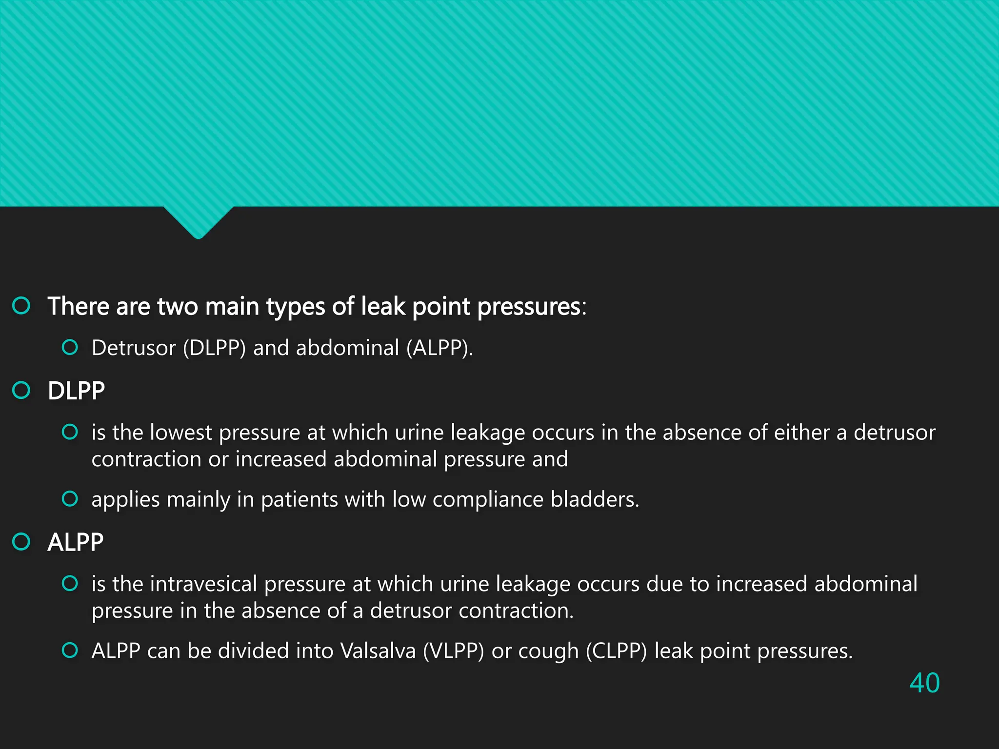 basics of Urodynamic tests for lower urinary tract obstruction and ...