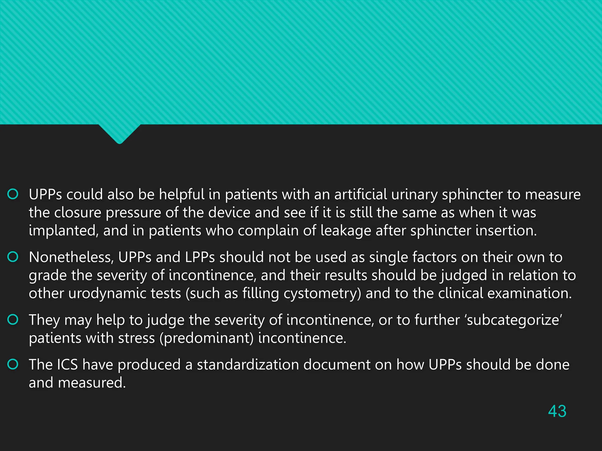 basics of Urodynamic tests for lower urinary tract obstruction and ...