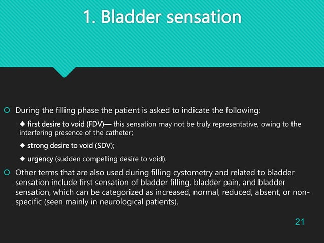 basics of Urodynamic tests for lower urinary tract obstruction and ...