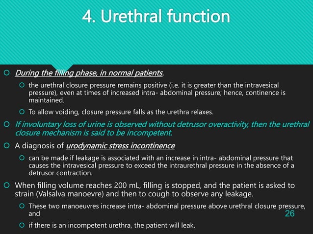 basics of Urodynamic tests for lower urinary tract obstruction and ...