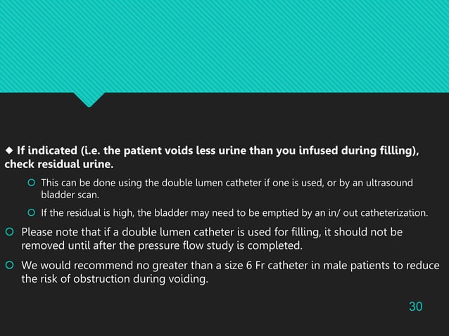 basics of Urodynamic tests for lower urinary tract obstruction and ...