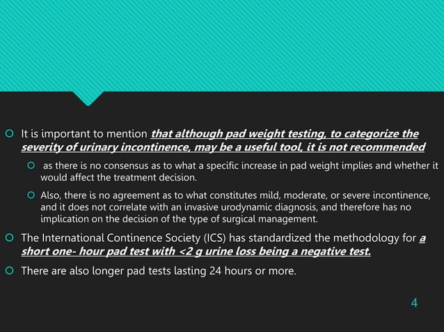 basics of Urodynamic tests for lower urinary tract obstruction and ...