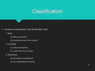 basics of Urodynamic tests for lower urinary tract obstruction and ...
