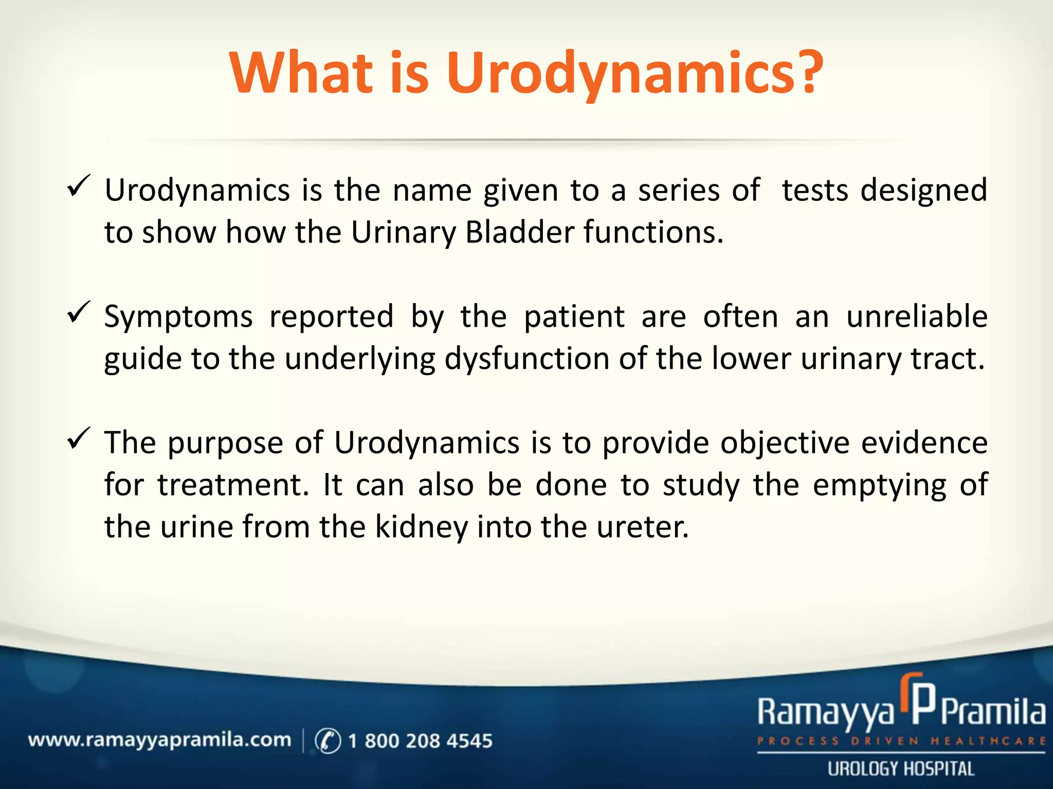 Urodynamics /Uroflowmetry | PPTX