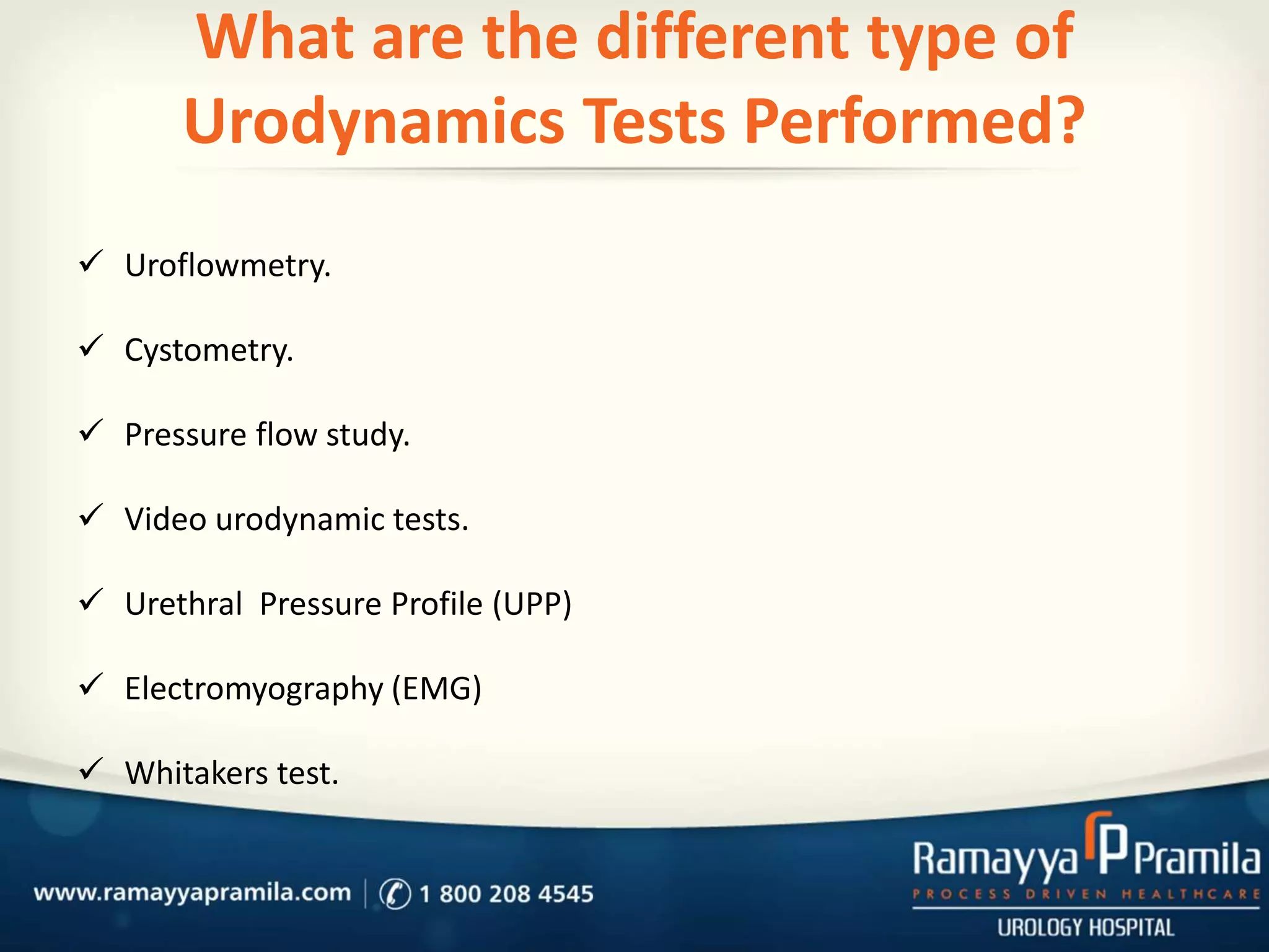 Urodynamics /Uroflowmetry | PPTX