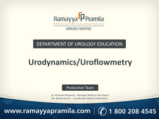 Urodynamics /Uroflowmetry | PPTX